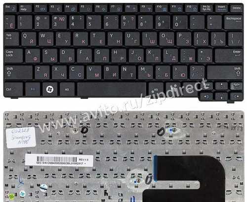Клавиатура для ноутбука samsung N150 черная