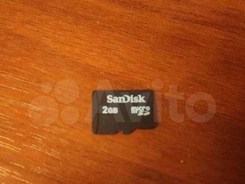 Карта памяти Sandisk MicroSD 2GB
