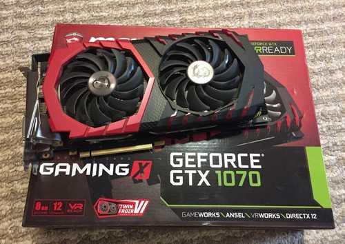Видеокарта MSI GeForce GTX1070 Gaming X