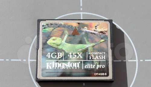 CompactFlash CF Kingston 4GB Elite Pro