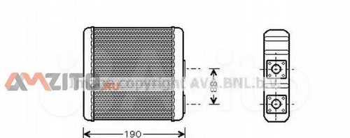 AVA DN6139 радиатор отопителя nissan primera 1.3-3