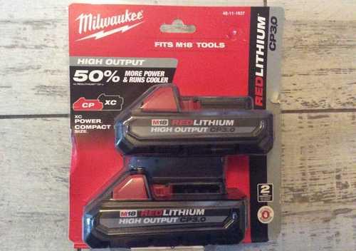 Аккумуляторы Milwaukee Red Lithium