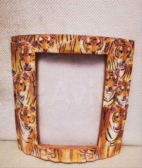Рамка для фото 3D "тигры", новая