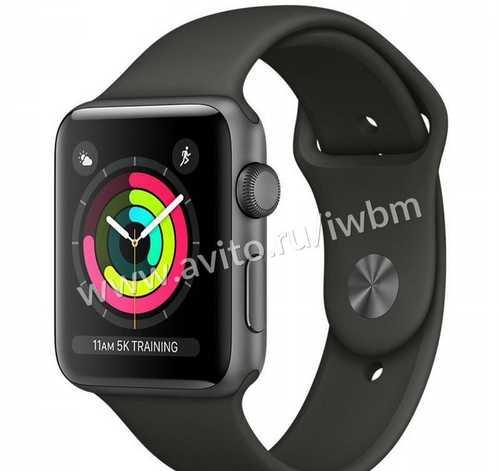 Apple Watch Series 3 42mm Space Gray Alum (MR362)