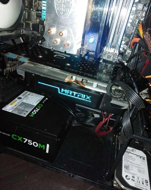 Продаётся видеокарта asus matrix GTX 580