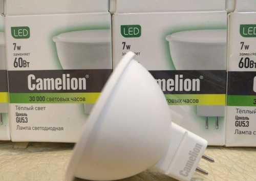 LED лампа Camelion 7Вт GU5,3 230В 3000К тёпл свет