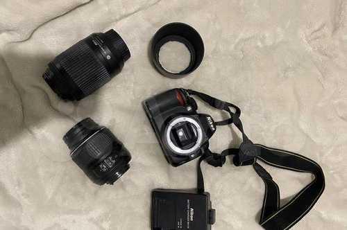 Зеркальный фотоаппарат nikon d3100 kit 18-55vr Bla