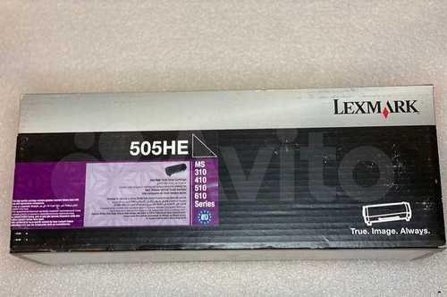 Картридж Lexmark Cartridge 505HE Black