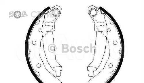 Bosch 0986487628 Колодки торм.бар.chevrolet spark 0.8-1.0 05/daewoo matiz 0.8-1.0 98
