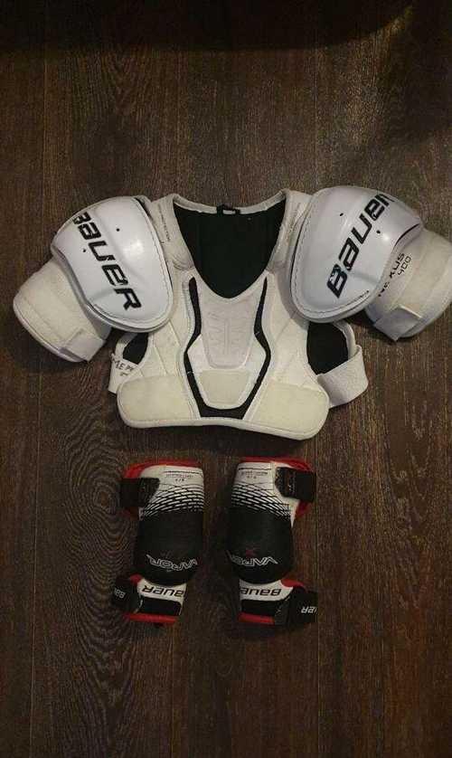 Нагрудник bauer nexus n, налокотники bauer vapor x
