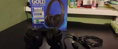 Наушники PS4 Gold Wireless Headset 7.1