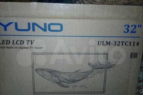 Телевизор yuno 80cm(32') dvbt2 коробка