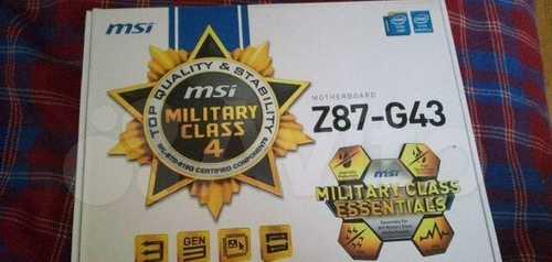 Игровой комплект i7-4770, msi Z87-G43, кулер, 32GB