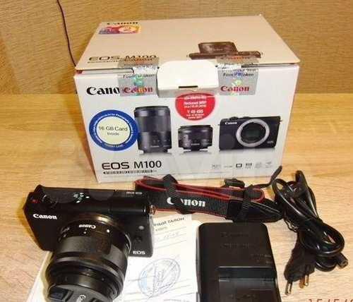 Продам Canon EOS M100 EF-M15-45 IS STM Kit Black