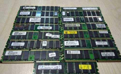 Оперативная память DDR 512 Mb и 256 Mb