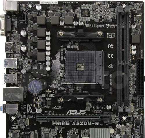 Материнская плата (AM4,A320) Asus prime A320M-R б