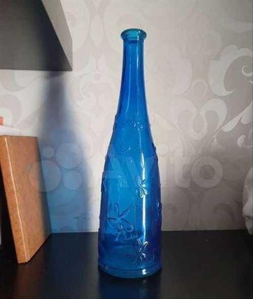 Бутылка IKEA из синего стекла
