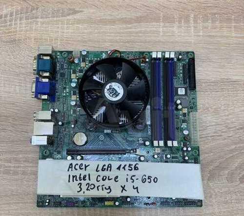 Связка Acer LGA 1156+Intel core i5-650 3,2ггц x 4