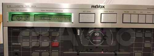 Кассетная дека revox b 215 c пультом