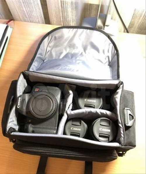 Фотоаппарат Canon 700D, комплект с 3 объективами