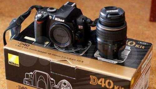 Новый Зеркальный фотоаппарат nikon d40 kit