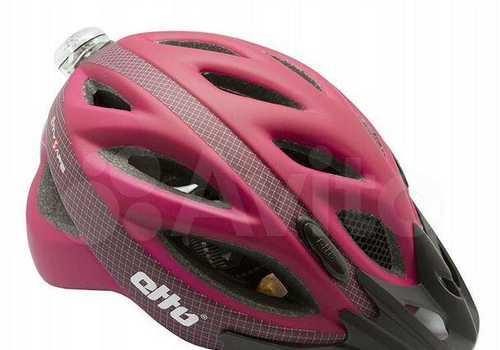 Шлем велосипедный Etto city safe. цвет: красный. размер: м (55-59см)