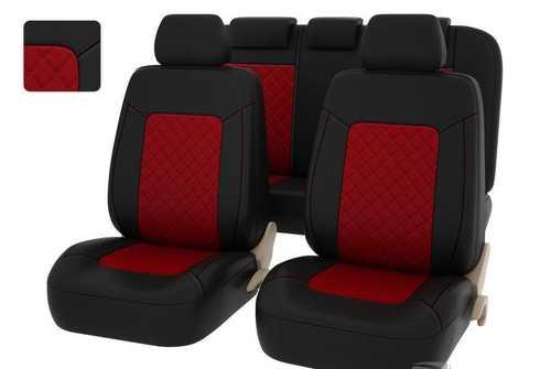 Авточехлы универсальные PSV elegant next (красный)