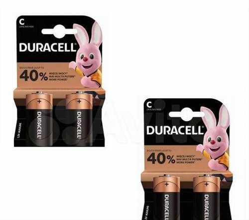 Набор из 4 батареек Duracell Basic LR14 C BL2 Alkaline 1.5V US