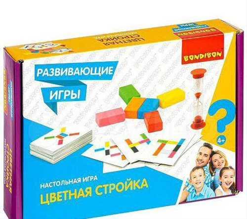 Обучающая игра Bondibon "Цветная стройка" (вв4516)