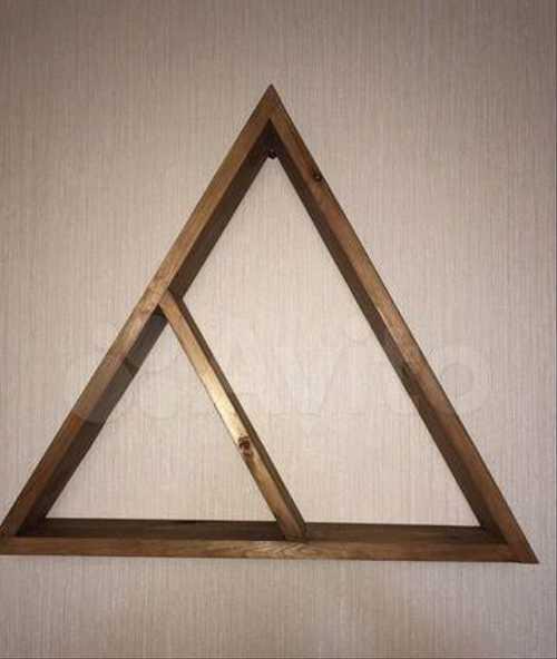 Полка настенная треугольник