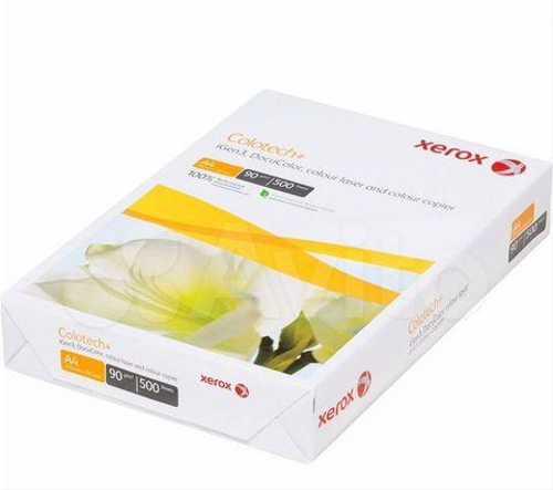 Бумага Xerox для цветной лазерной печати, Colotech plus, А4, 90г, 170 CIE, 500 листов (003R98837)