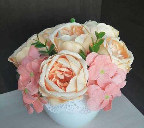 Букеты из мыльных цветов