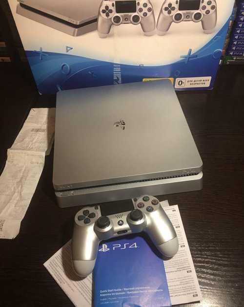 Sony PS4 slim серебряный