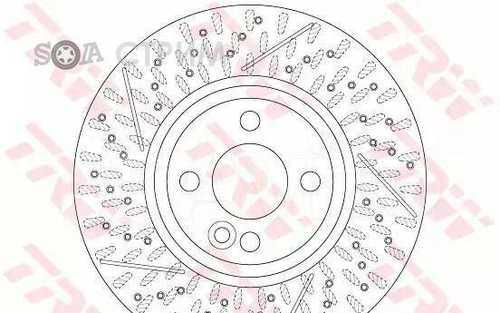 TRW DF6422 Диск торм.пер.mini ONE,cooper R56 06-13 294x22 перфорация