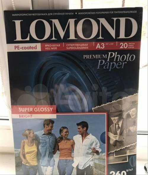 Фотобумага Lomond суперглянцевая А3 260 g/m