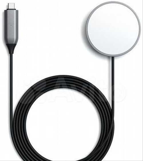 Беспроводное зарядное устройство Satechi USB-C Magnetic Wireless Charging Cable ST-ucqimcm (Space Grey)