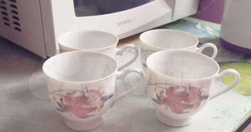 Новый набор красивых чашек фарфор Fine Porcelain