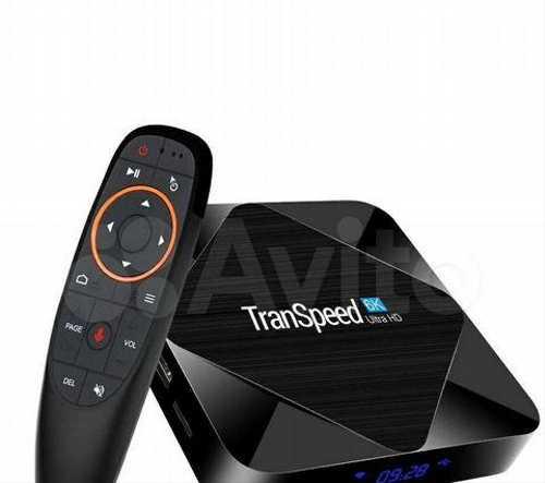 Android Smart TV Box Transpeed 6K 4/64GB + G10