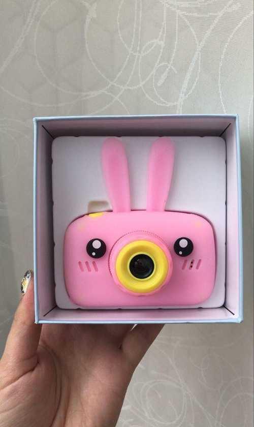 Детский фотоаппарат розовый зайчик