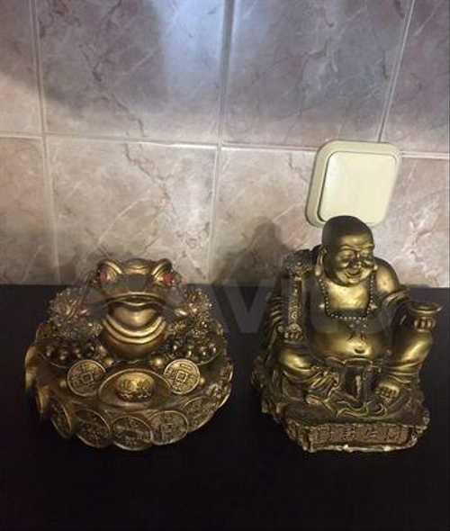Будда и Лягушка денежная