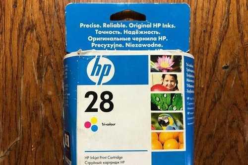 Картридж струйный HP 28 (C8728AE), цветной, ориг