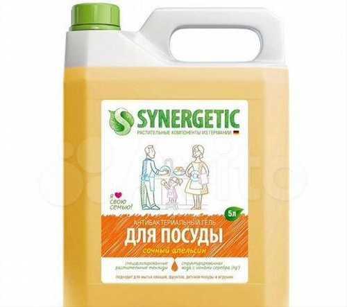 Synergetic Антибактериальный гель для мытья посуды Сочный апельсин, 5 л