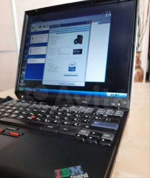 IBM Thinkpad T30 ретро ноутбук (2002г )