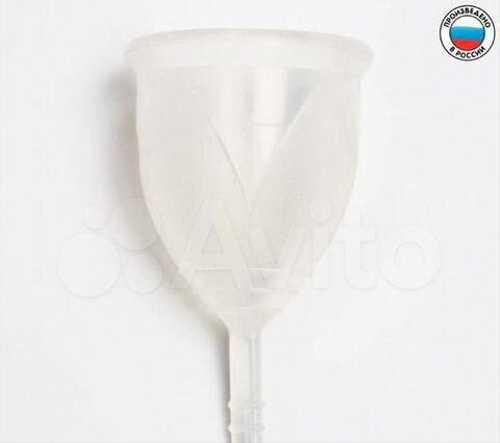 Менструальная чаша "Тюльпан", размер S, цвет белый