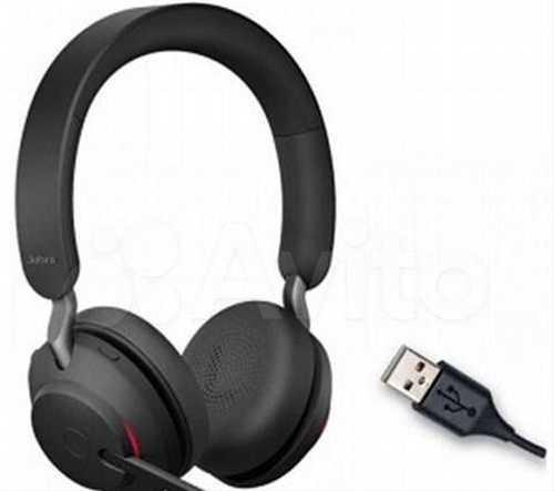 Компьютерная гарнитура Jabra Evolve2 40 USB-A MS Stereo черный #24089-999-999