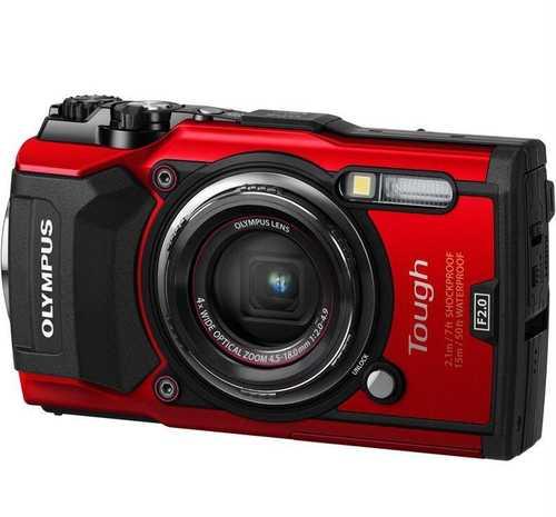 Цифровая фотокамера Olympus Stylus TG-5 red Tough