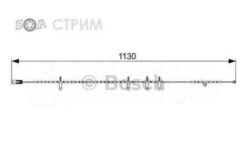 Bosch 1987473016 Датчик износа торм. колодок 1130 mm