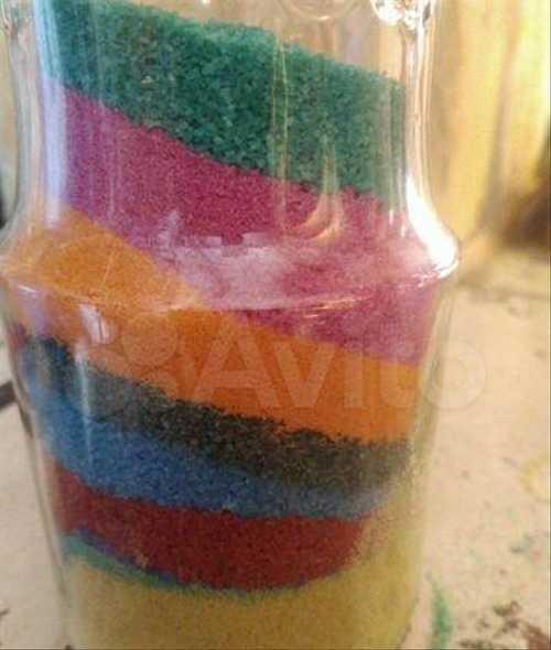Цветной песок для флорариумов