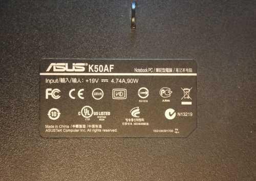 Корпус ноутбука Asus K50AF
