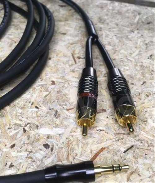 Референсный аудиокабель 2rca/jack3,5